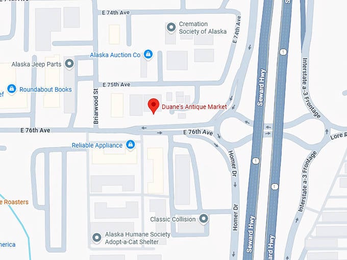 16. duane's antique market map