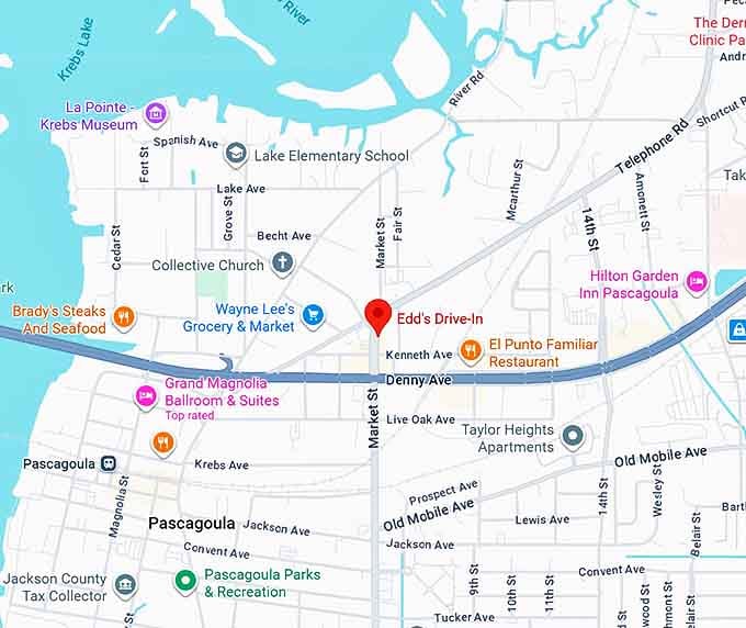 16. edd's drive in map