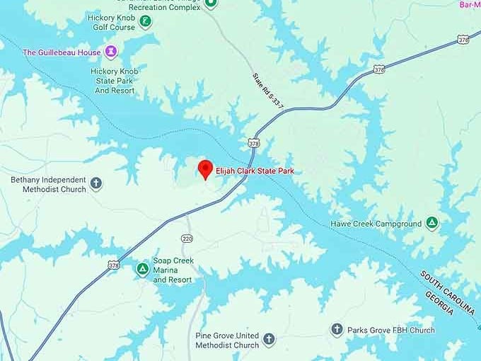 16. elijah clark state park map