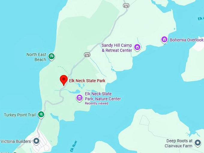 16. elk neck state park map