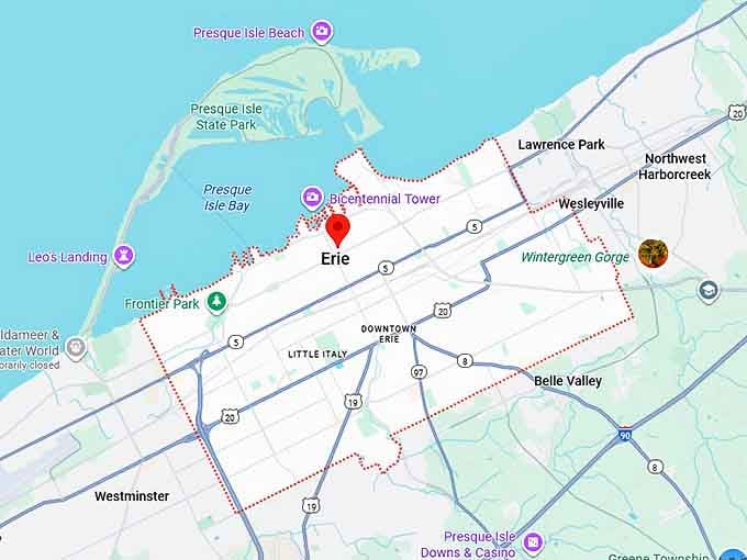 erie map