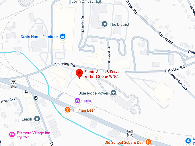 16. estate sales & services & thrift store wnc bridge foundation map