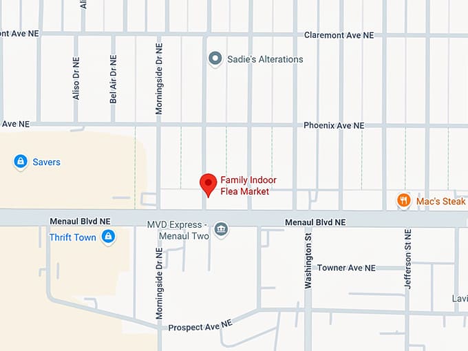 16. family indoor flea market map