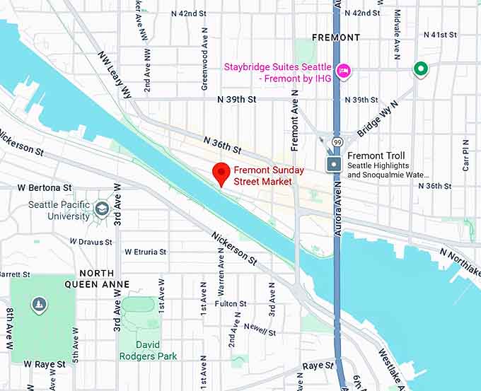 16. fremont sunday street market map