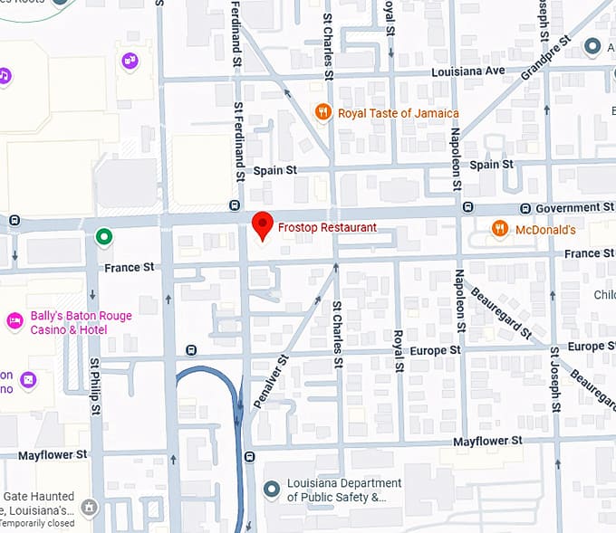 16. frostop restaurant map