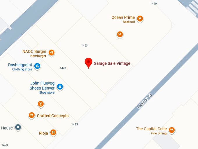 16. garage sale vintage map