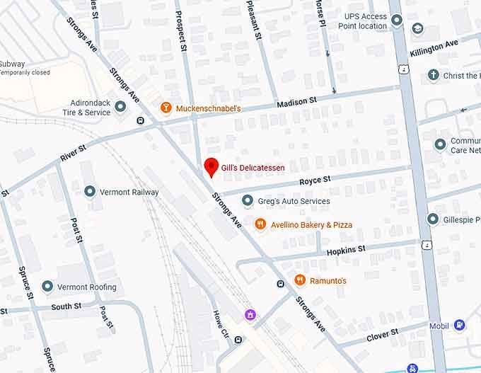 16. gill's delicatessen map