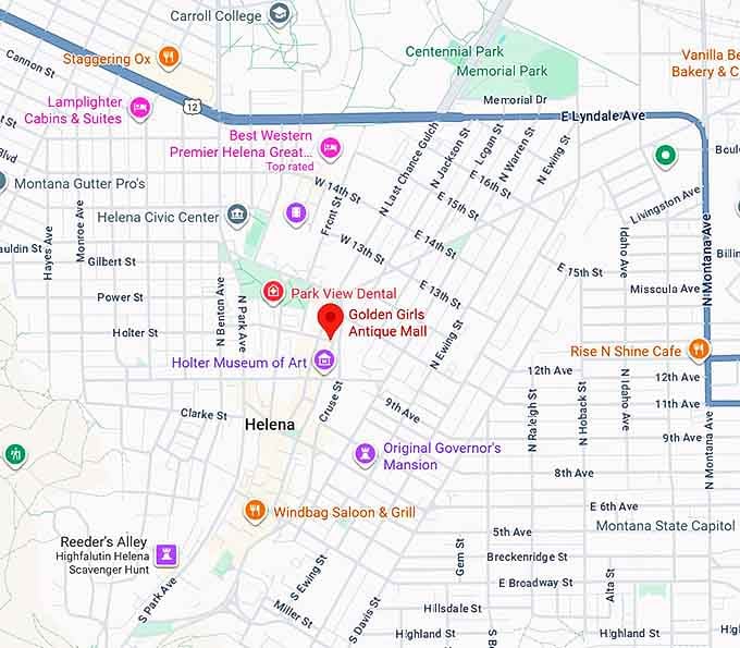 16. golden girls antique mall map