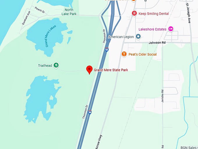 16. grand mere state park map