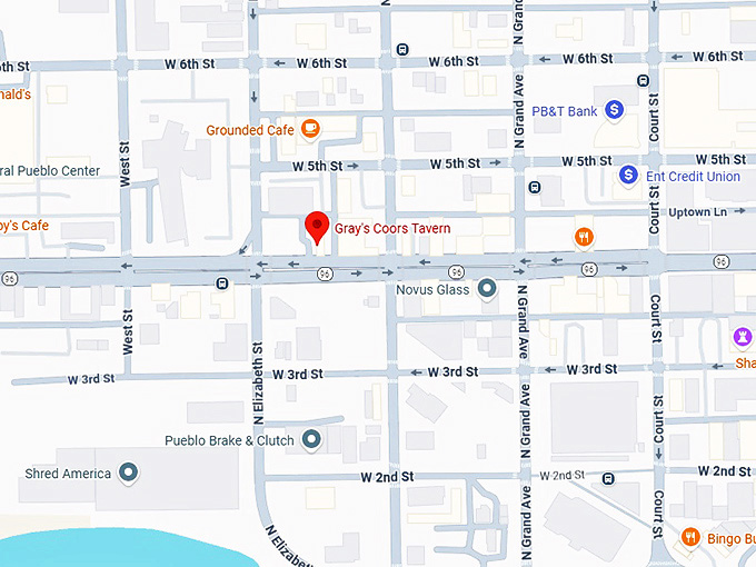 16. gray's coors tavern map