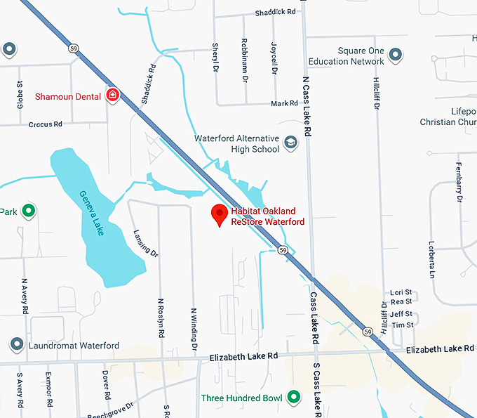 habitat oakland restore waterford map