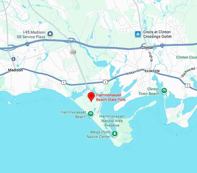 16. hammonasset beach state park map