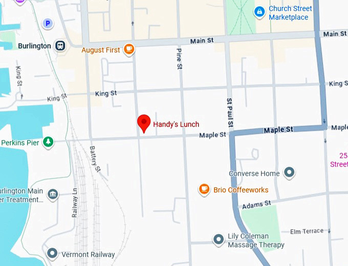 16. handy's lunch map