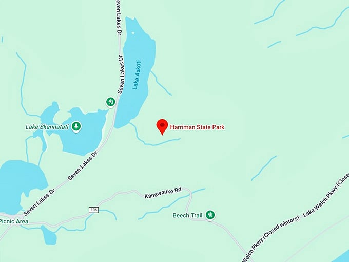 16. harriman state park map