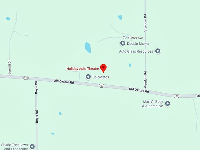 16. holiday auto theatre map