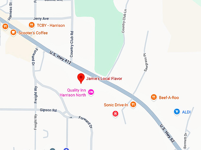 16. jamie's local flavor map