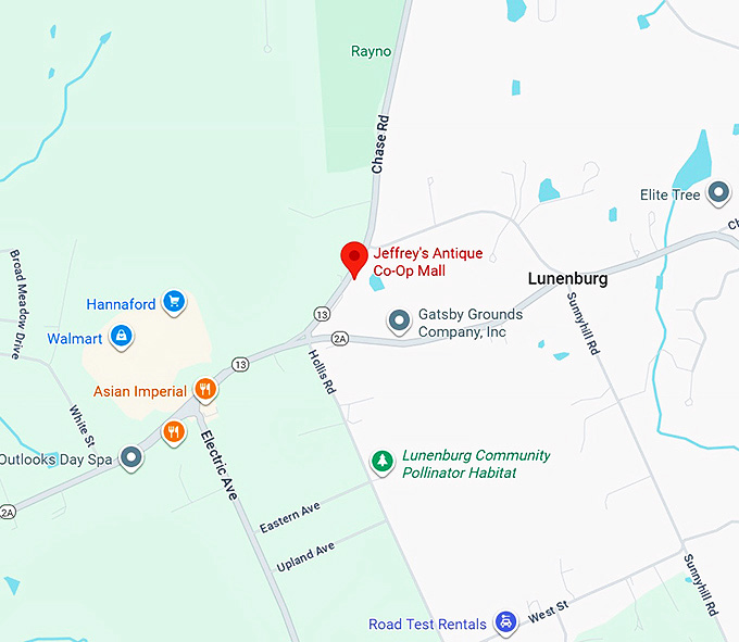 16. jeffrey's antique co op mall map