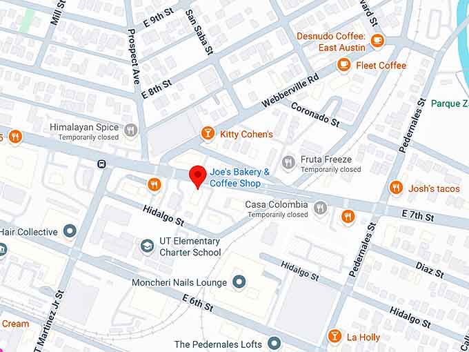 16. joe&rsquo;s bakery & coffee shop map