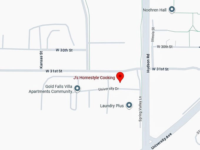 j's homestyle cooking map