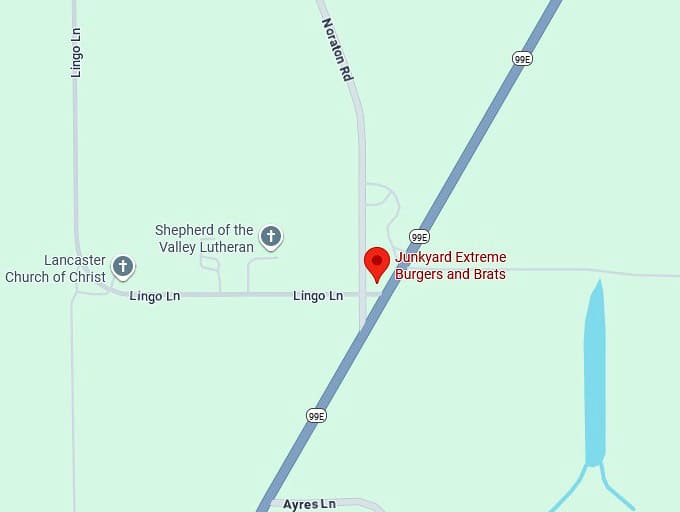 16. junkyard extreme burgers and brats map