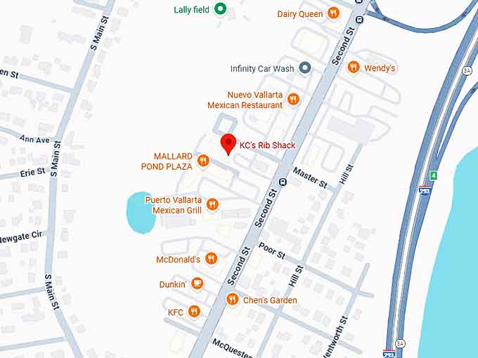 16. kc's rib shack map