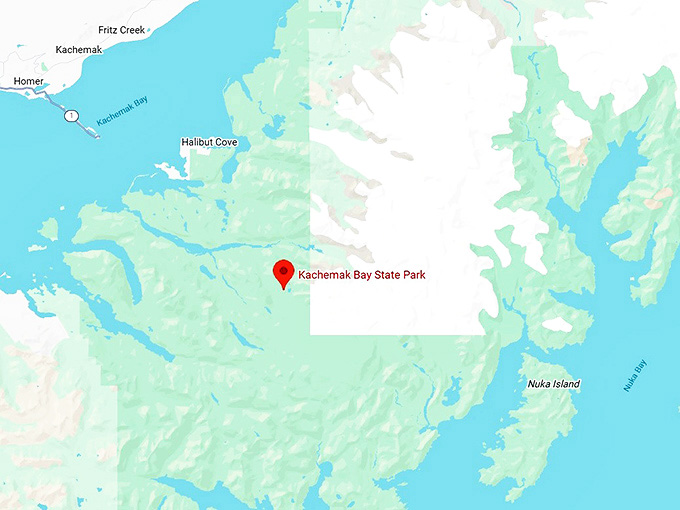 16. kachemak bay state park map