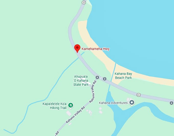 16. kamehameha highway map