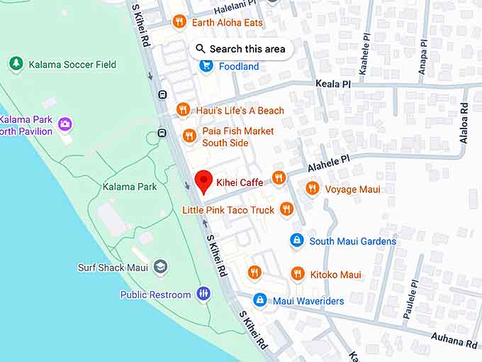 16. kihei caffe map