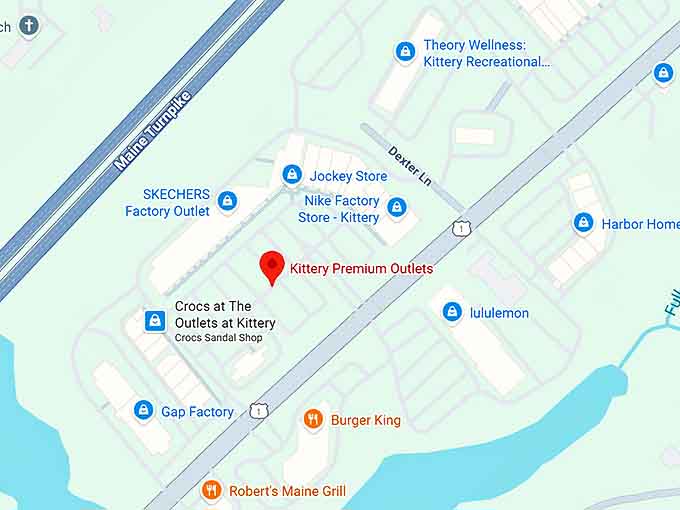 16. kittery premium outlets map