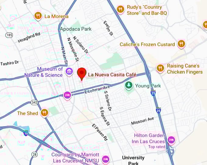 16. la nueva casita caf&eacute; map