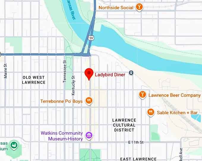 16. ladybird diner map