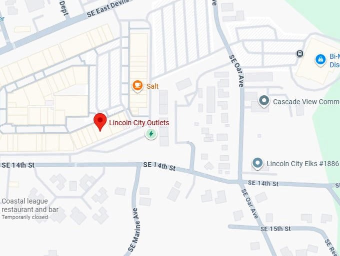 16. lincoln city outlets map