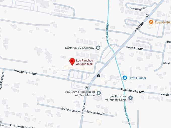 16. los ranchos antique mall map
