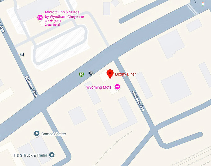 16. luxury diner map