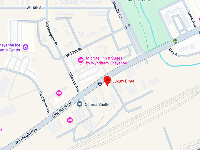 16. luxury diner map