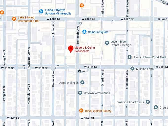 16. magers & quinn booksellers map