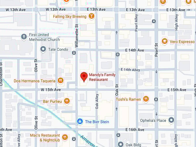 16. mandy's family restaurant map