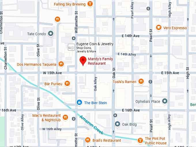 16. mandy's family restaurant map