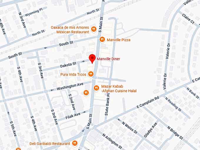 16. manville diner map