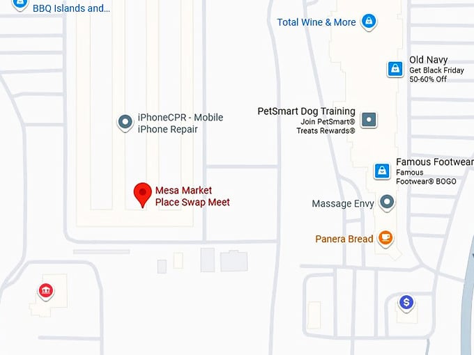 16. mesa market place swap meet map