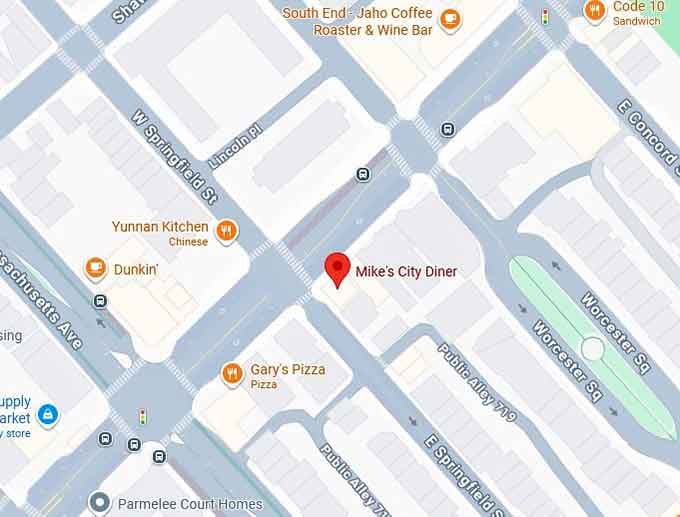 16. mike's city diner map