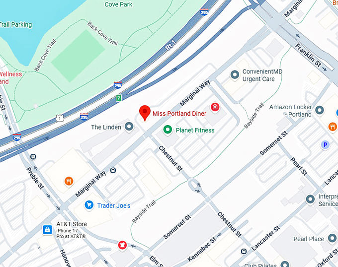 16. miss portland diner map