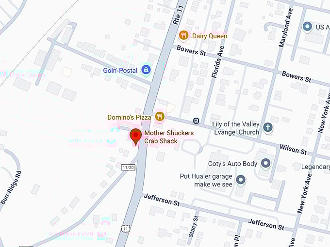 16. mother shuckers crab shack map