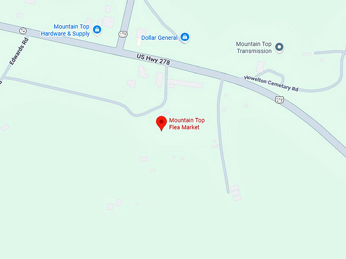 16. mountain top flea market map