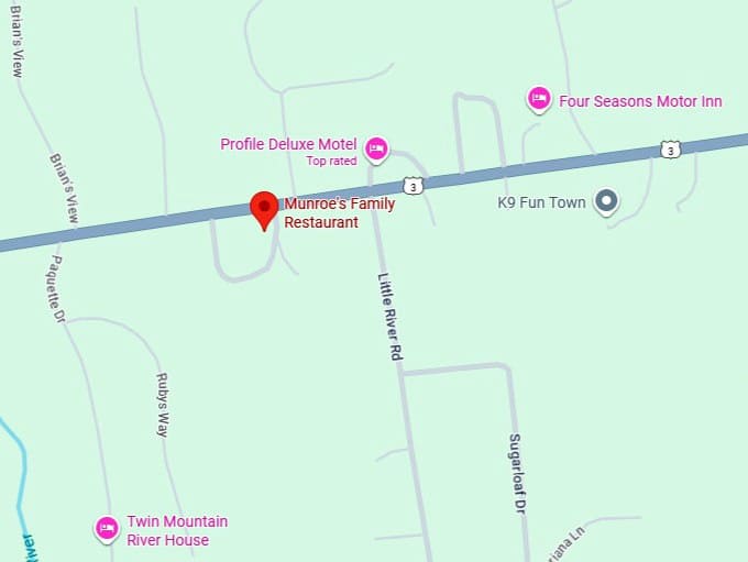 16. munroe's family restaurant map