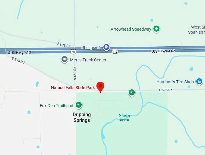 16. natural falls state park map