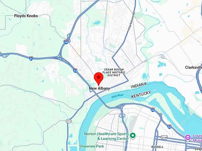 16. new albany in map