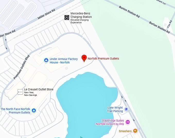 16. norfolk premium outlets map