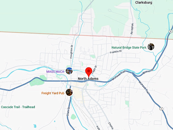 north adams, ma map