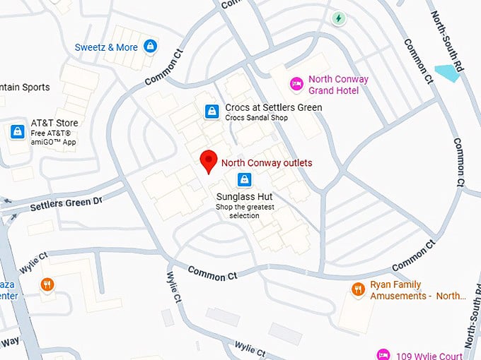 16. north conway outlets map